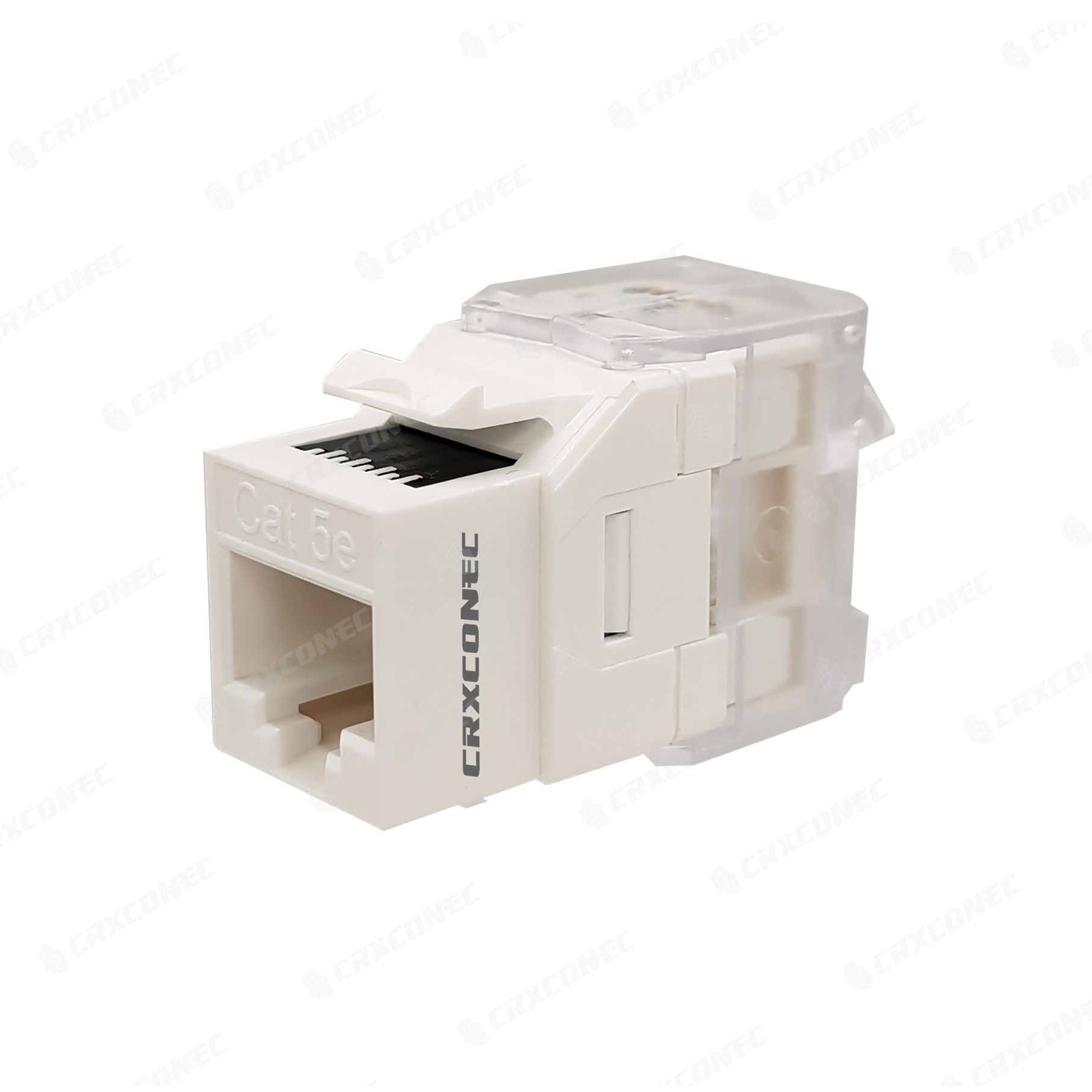Toolless Type 180 Degree Cat5E Unshielded Keystone Jack | Custom Copper & Fiber Optic Cabling ...