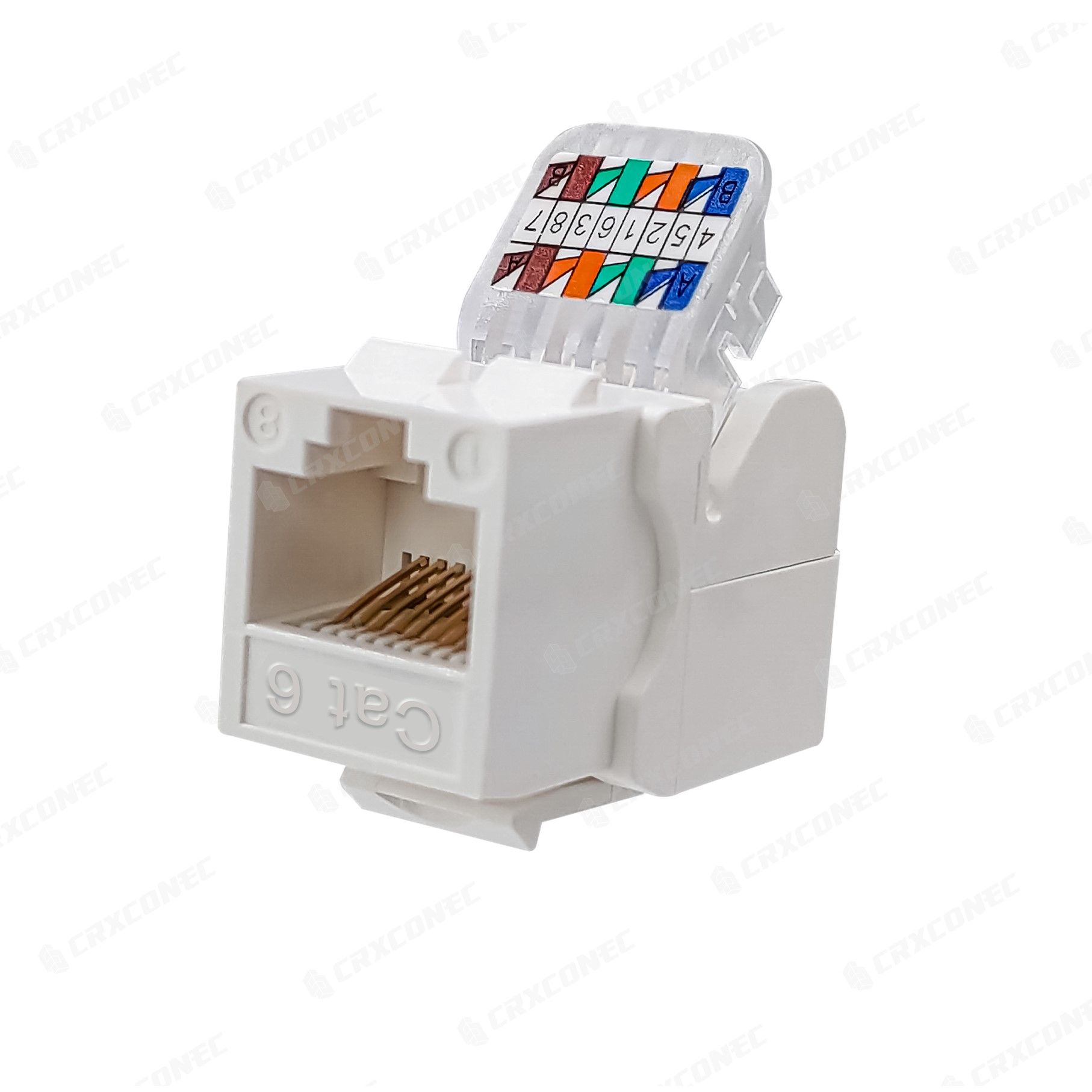 Cat6 Keystone Jack 90-Degree Toolless Type UTP | Advanced Fiber Cabling ...