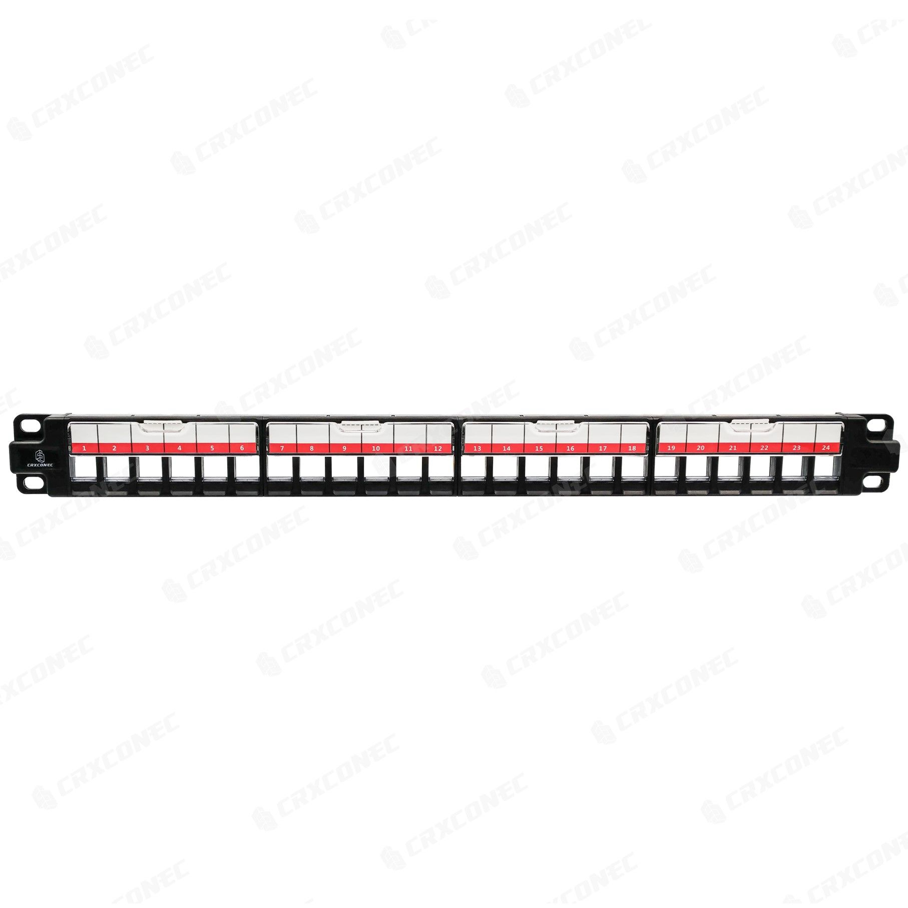 Empty panel UTP 1U 24 Port | Custom Copper & Fiber Optic Cabling ...