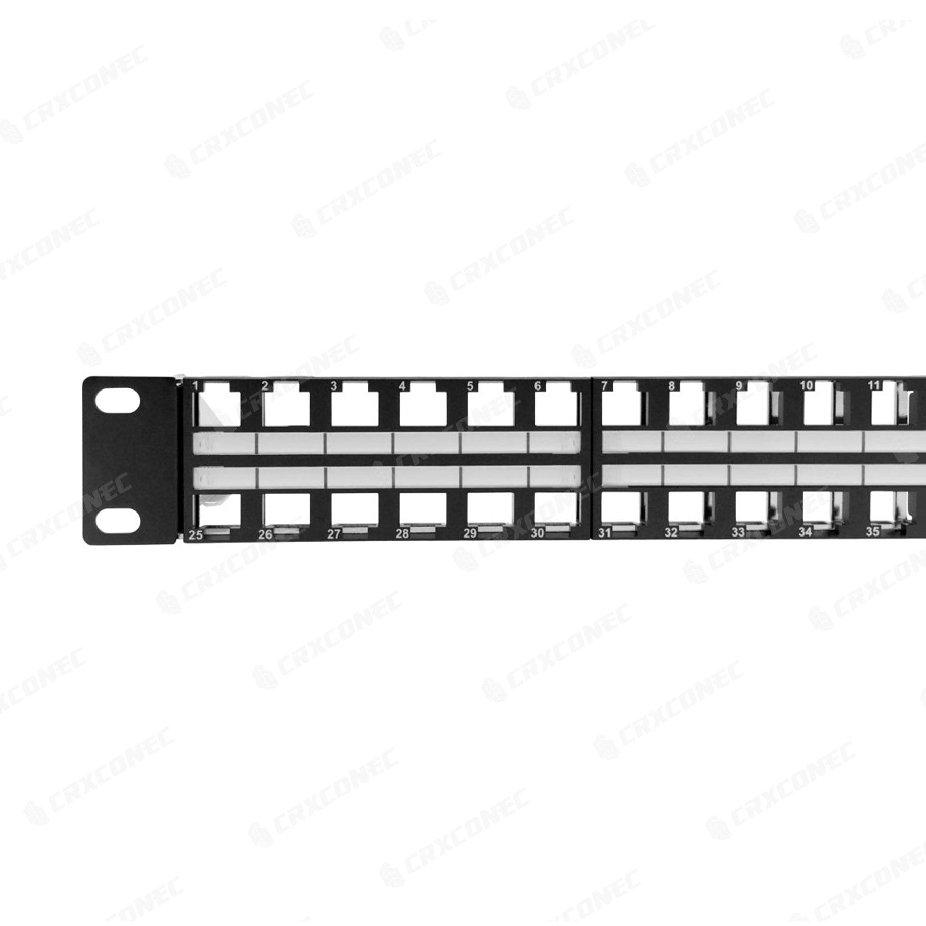 Labeled Keystone Jack Panel 1U 48 Port STP type | Custom Copper & Fiber ...
