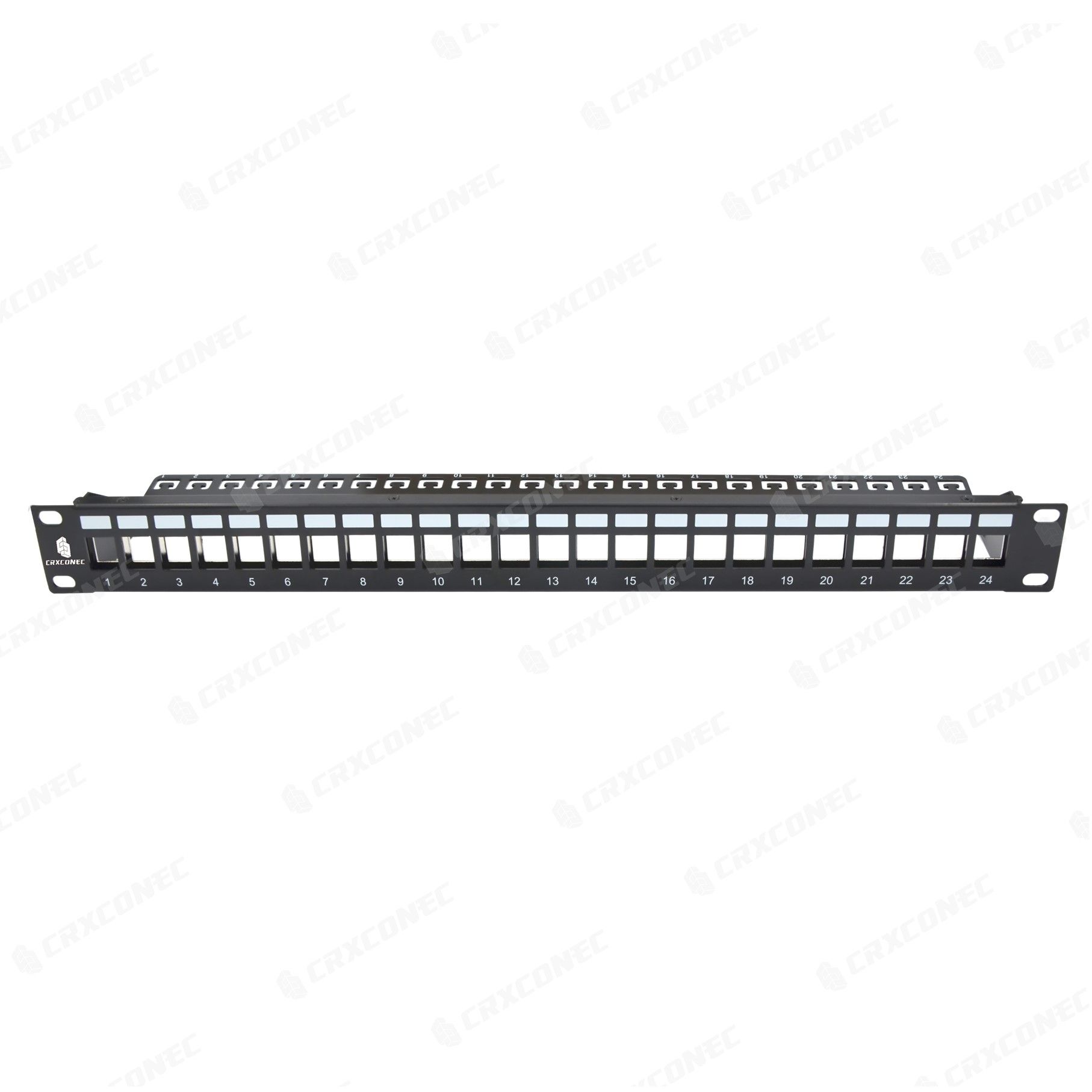 1RU 24 Port FTP Empty Panel WITH Support Bar | Custom Copper & Fiber ...