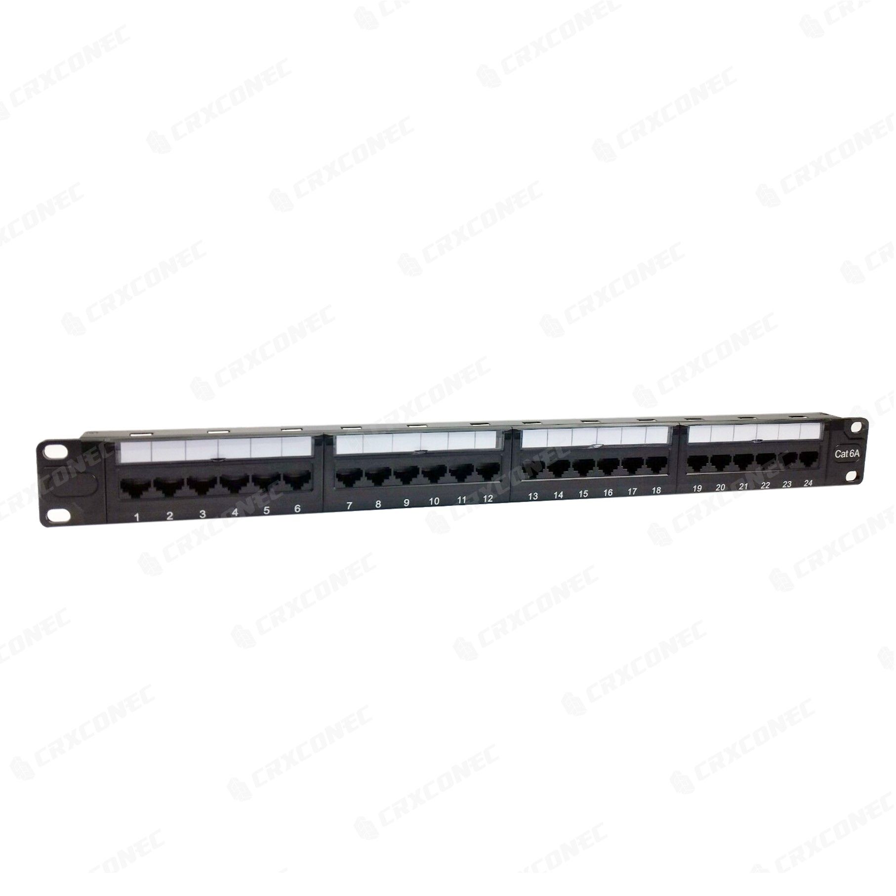 Cat6A UTP 1U 24 Port Modular Panel with Support Bar | Custom Copper ...