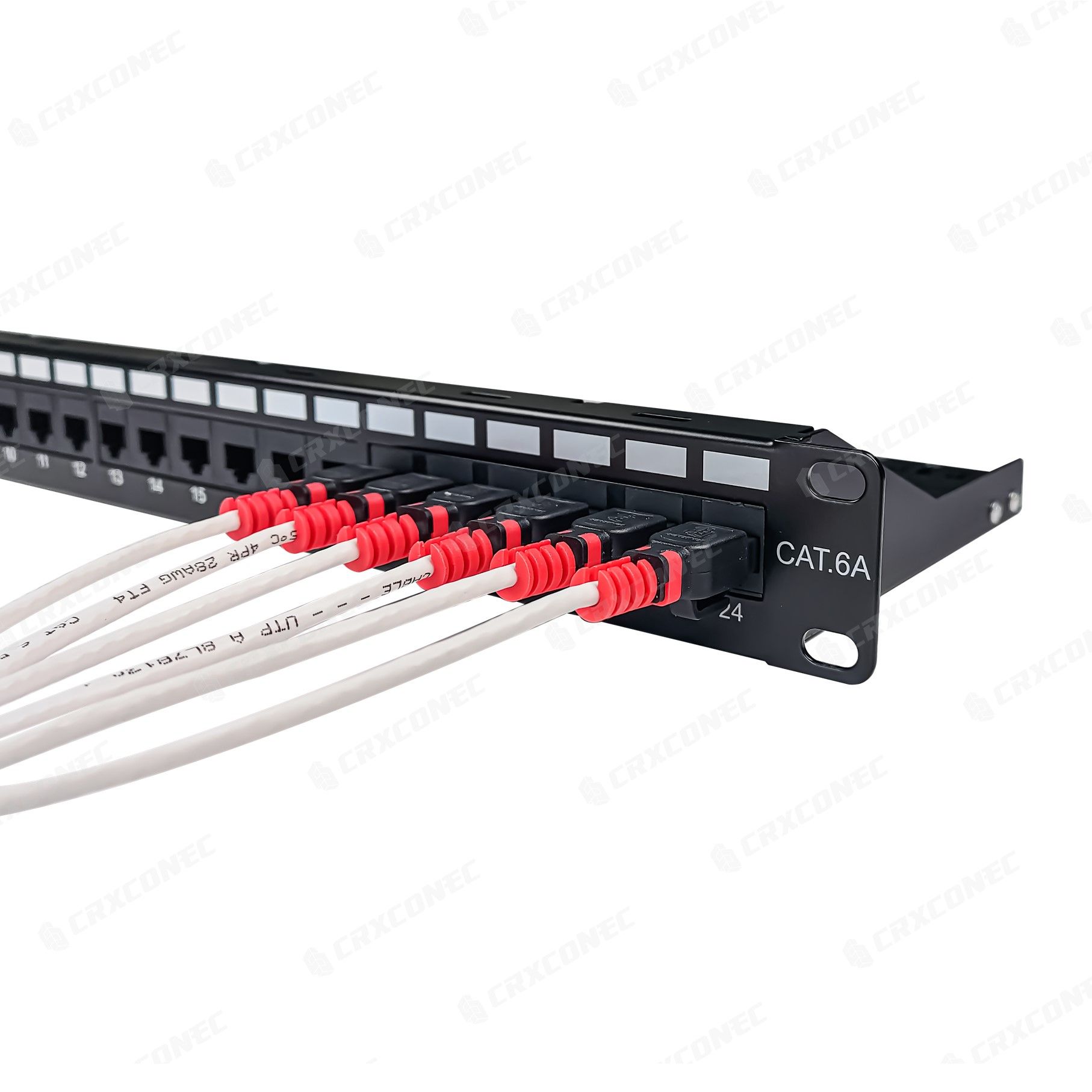 Component Level Cat.6A UTP 180° 1U 24 Port Punch Down Panel With ...