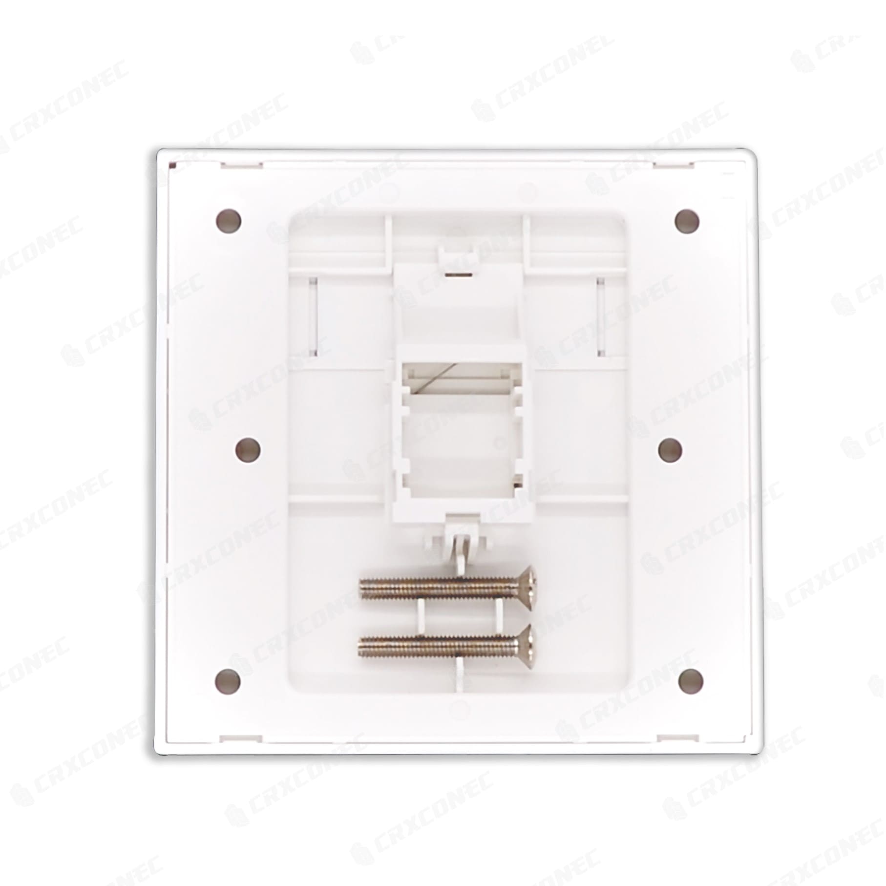 British Style 1 Port Flat Shuttered Faceplate RJ45, 86x86mm | Custom ...
