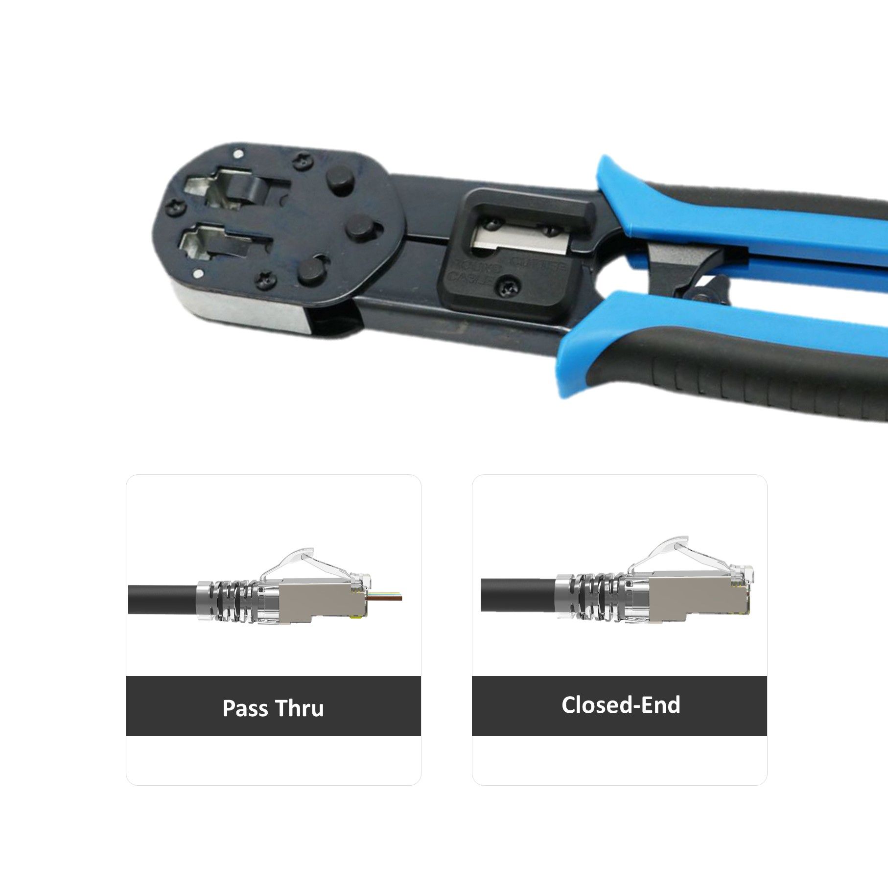 Простий інструмент для обтискання штекерів RJ45 2-в-1 | Виробник мідних ...