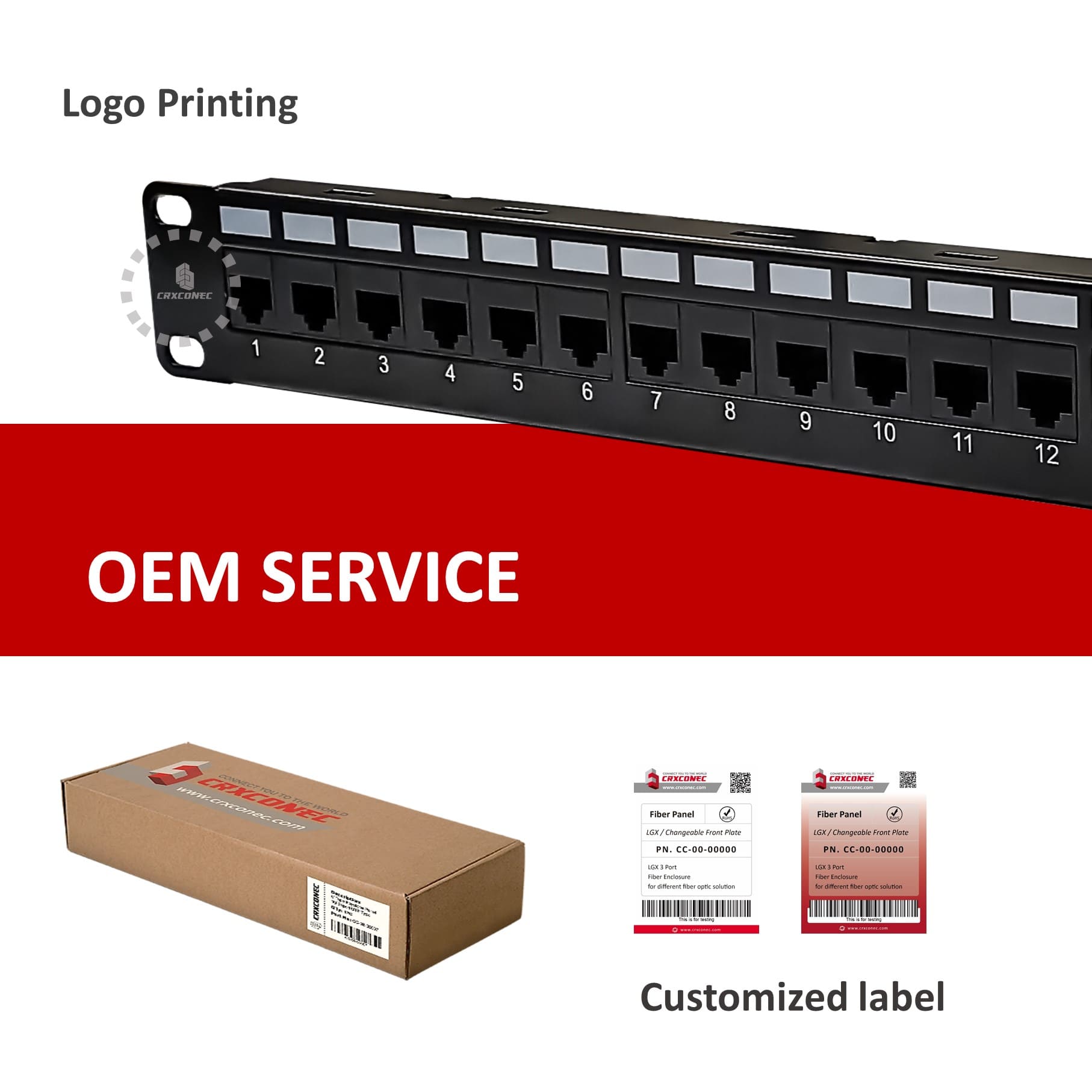 Component Level Cat.6A UTP 180° 1U 24 Port Punch Down Panel With ...