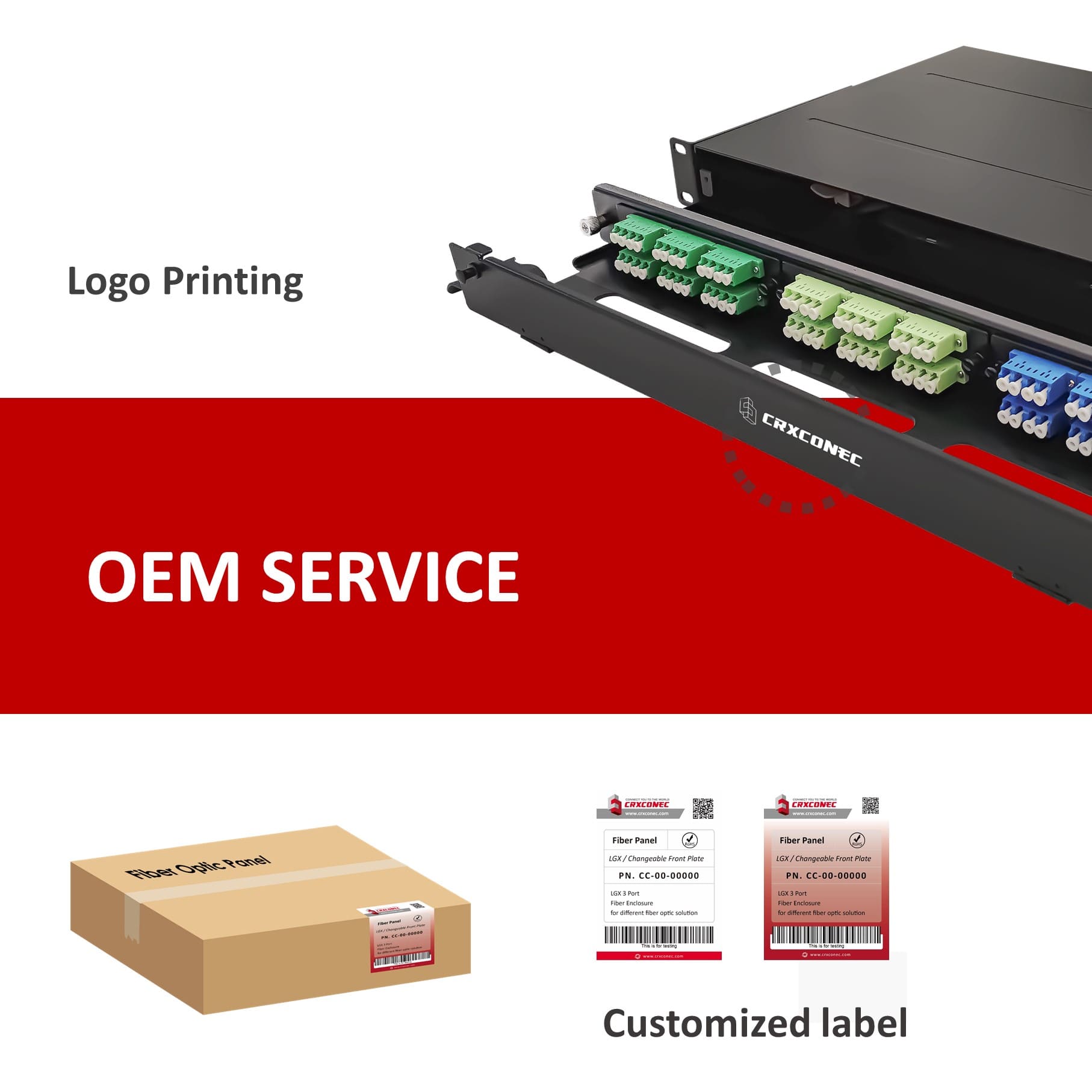 MF Series LGX 3 Slot Rack Mount Fiber Drawer Panel With Front Door ...