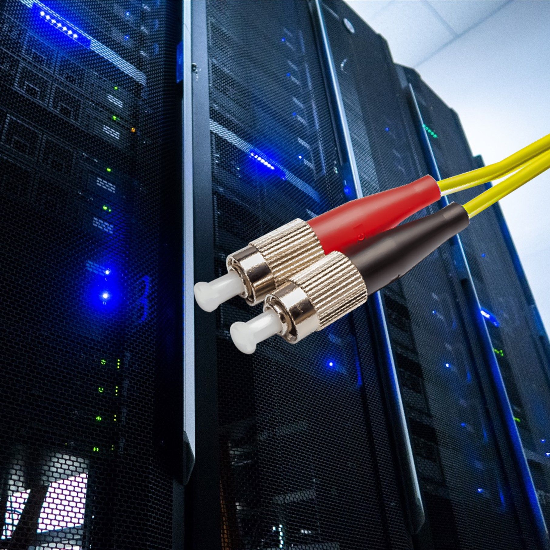 ST To ST Singlemode Multimode Fiber Duplex Patch Cord | Custom Copper ...