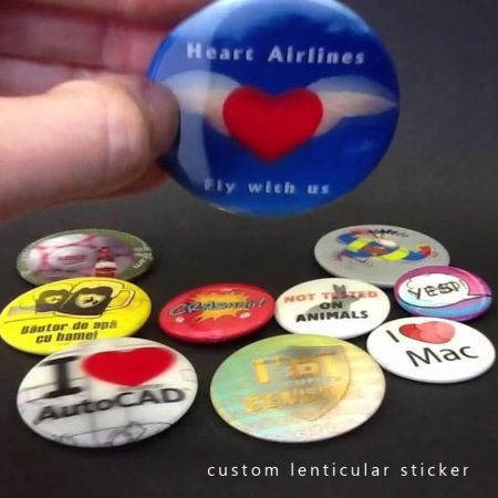 3D Lenticular Lapel Pin | Embroidered patches manufacturer | Star Lapel Pin