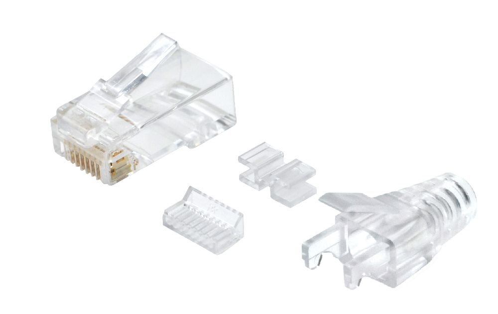 Standard C6 Plug w/Slim Boot | RJ45 & Cat6 Keystone Jack & UTP Keystone ...