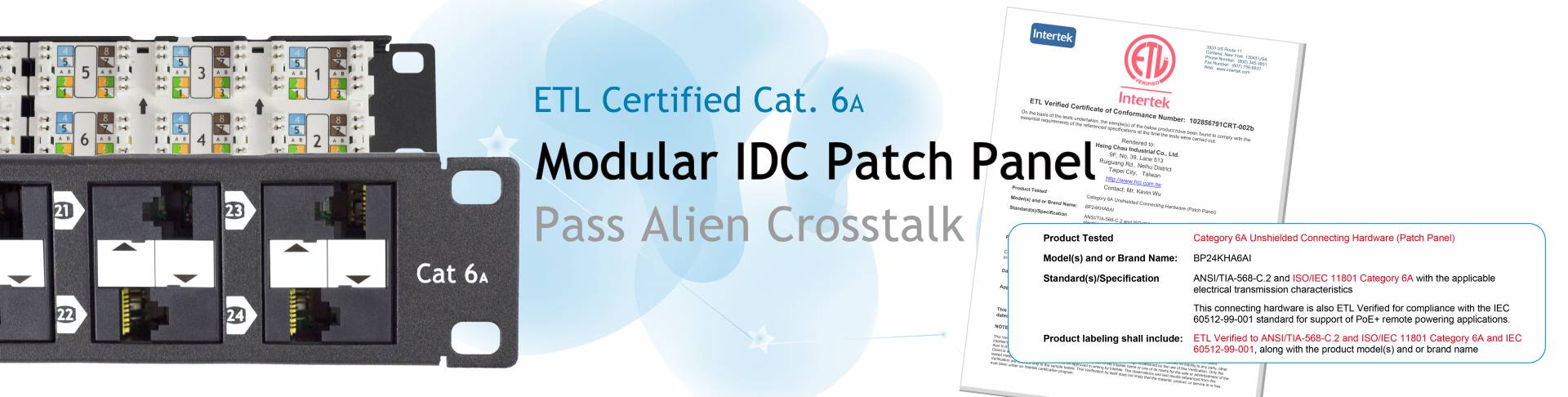 HCI - Keystone Jack and Patch Panel Manufacturer, Keystone Jack and ...