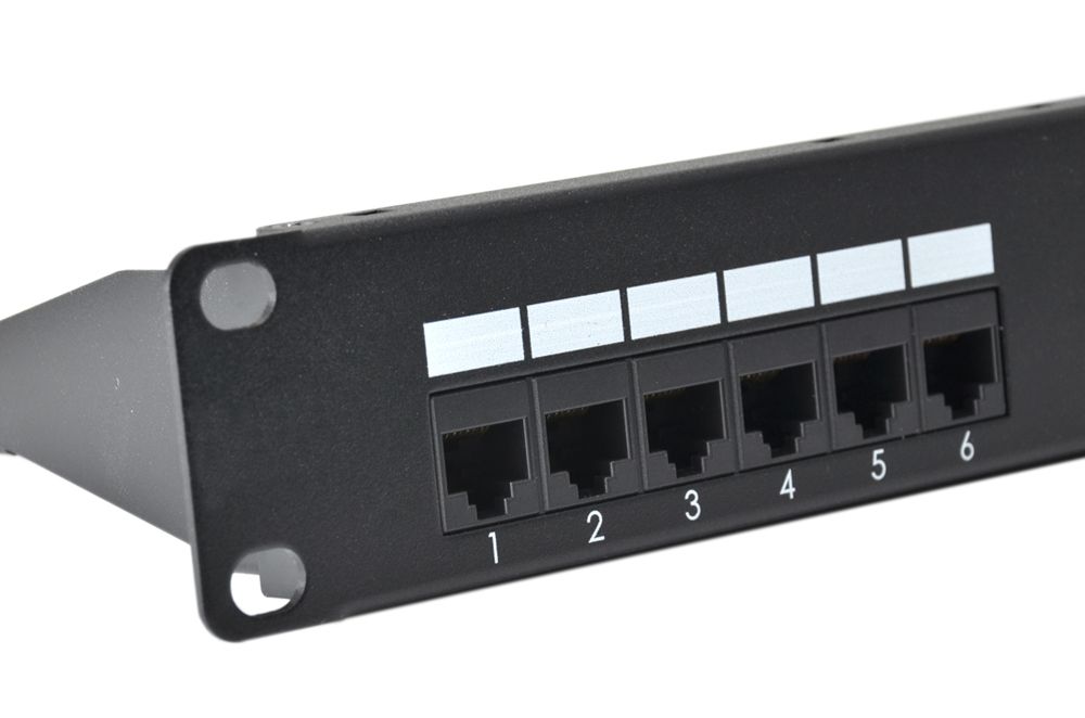 1U 24-Port UTP Modular Patch Panel | RJ45 & Cat6 Keystone Jack & UTP ...