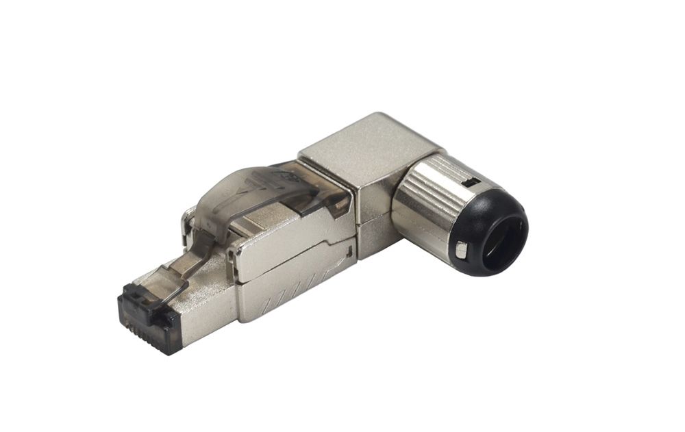 Cat 6A STP Angled Field Termination Plug | RJ45 & Cat6 Keystone Jack ...