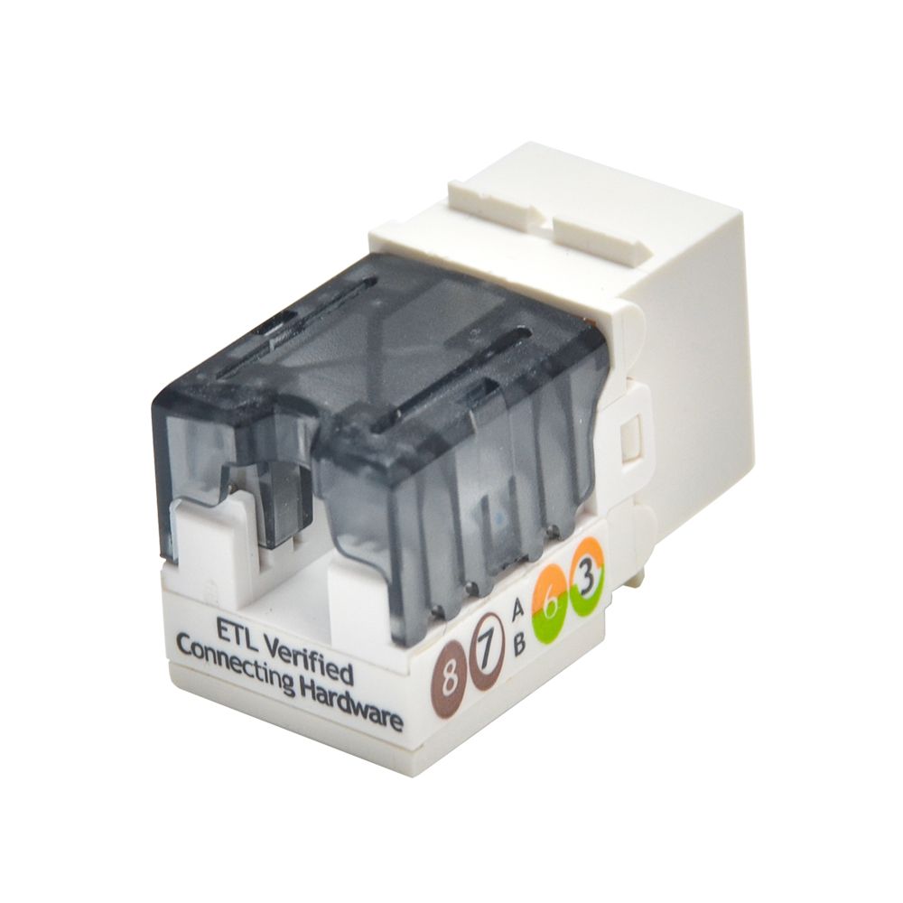 Category 6 - Unshielded Super Cat 6 Component-Rated 90˚Keystone Jack ...