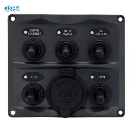 4 Toggle Switch Panel