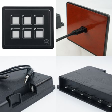 6P Membrane Touch Control Panel (App Version) | Marine Toggle Switch ...