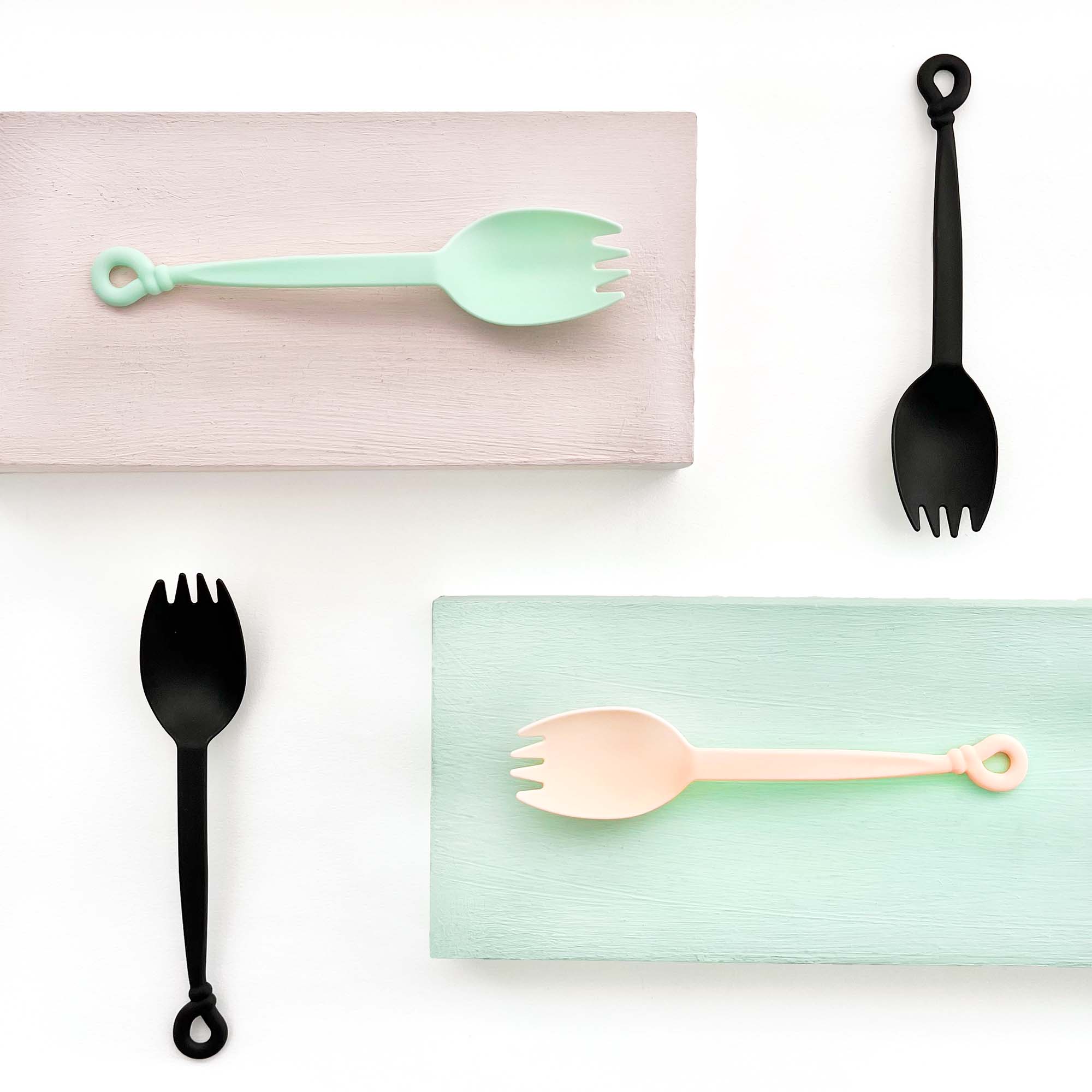 14.5cm Hot Food Spork With Twist Shape - Heat-resistant spork, Cake ...