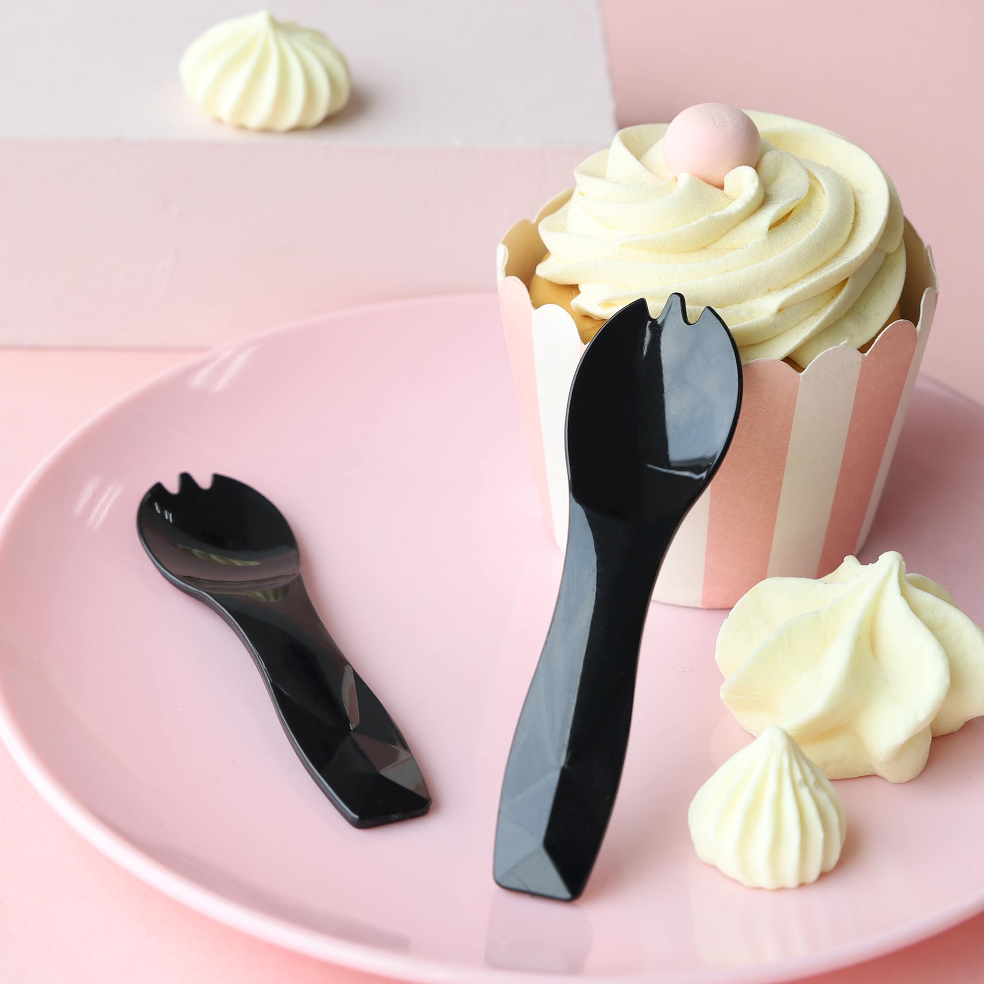 8cm Color Ice Cream Spoon with Spork Design - Frozen Mini Spoon, Frozen ...