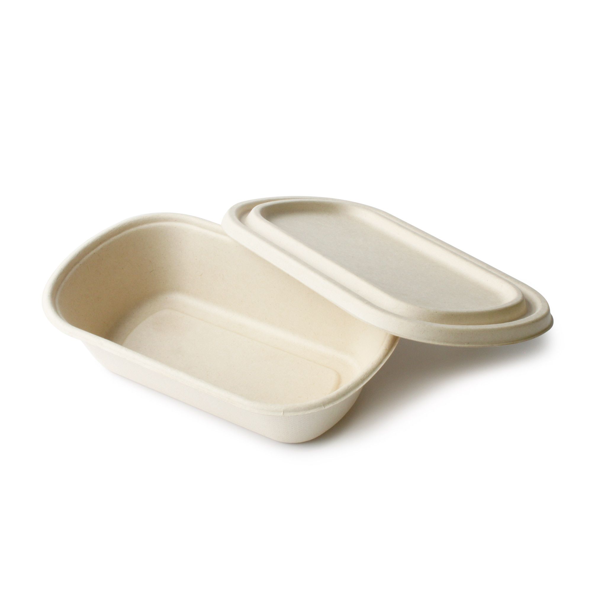 Oval Bagasse Food Container(800ml) Supply. ISO & HACCP In-House ...