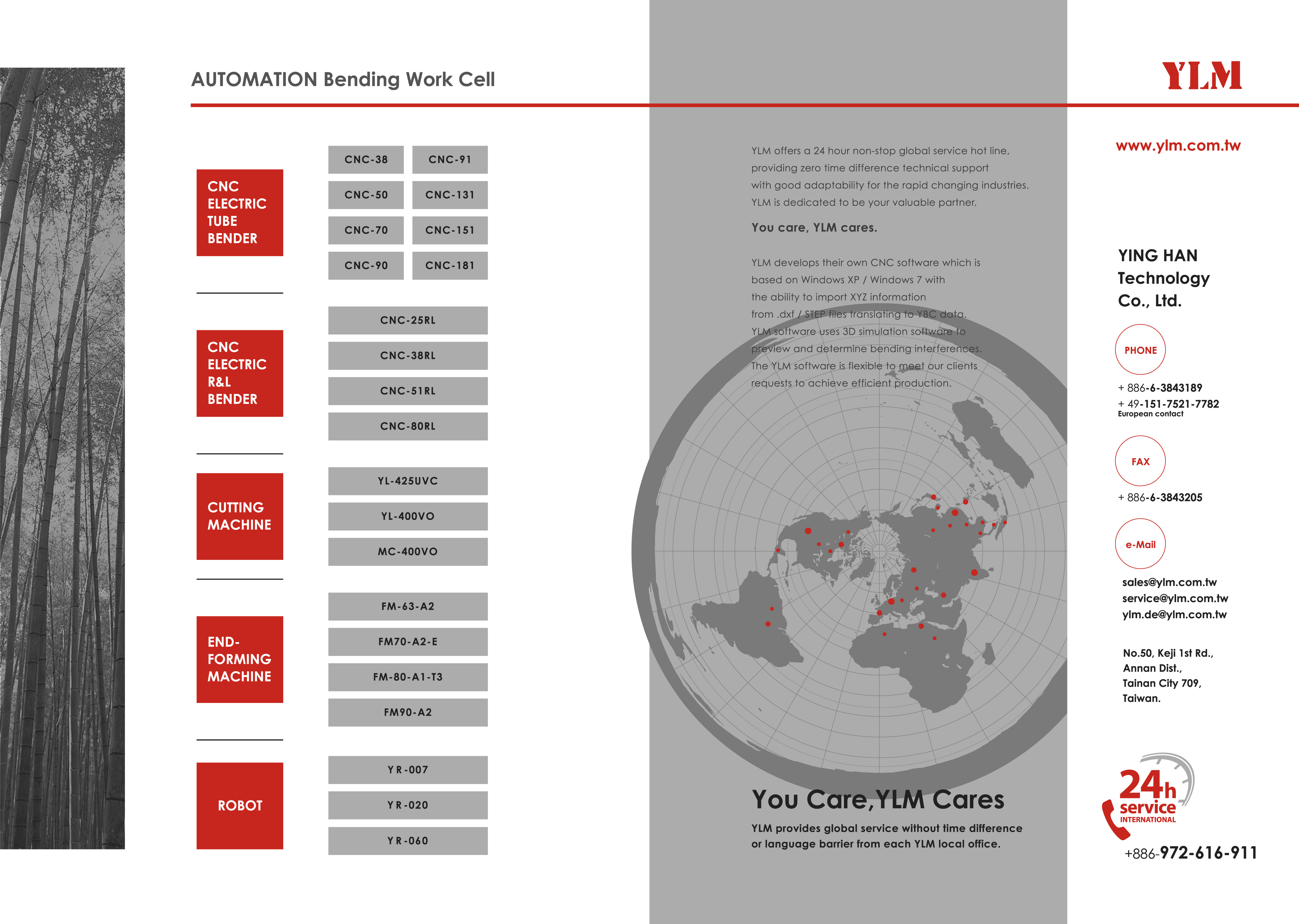 ระบบอัตโนมัติ | ผู้ผลิตท่อโลหะ CNC และเครื่องทำท่อ | YLM Group
