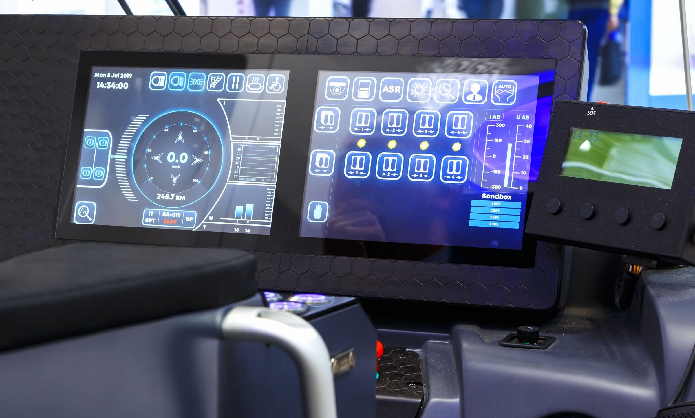 Spacex Dragon Interior Touch Screen
