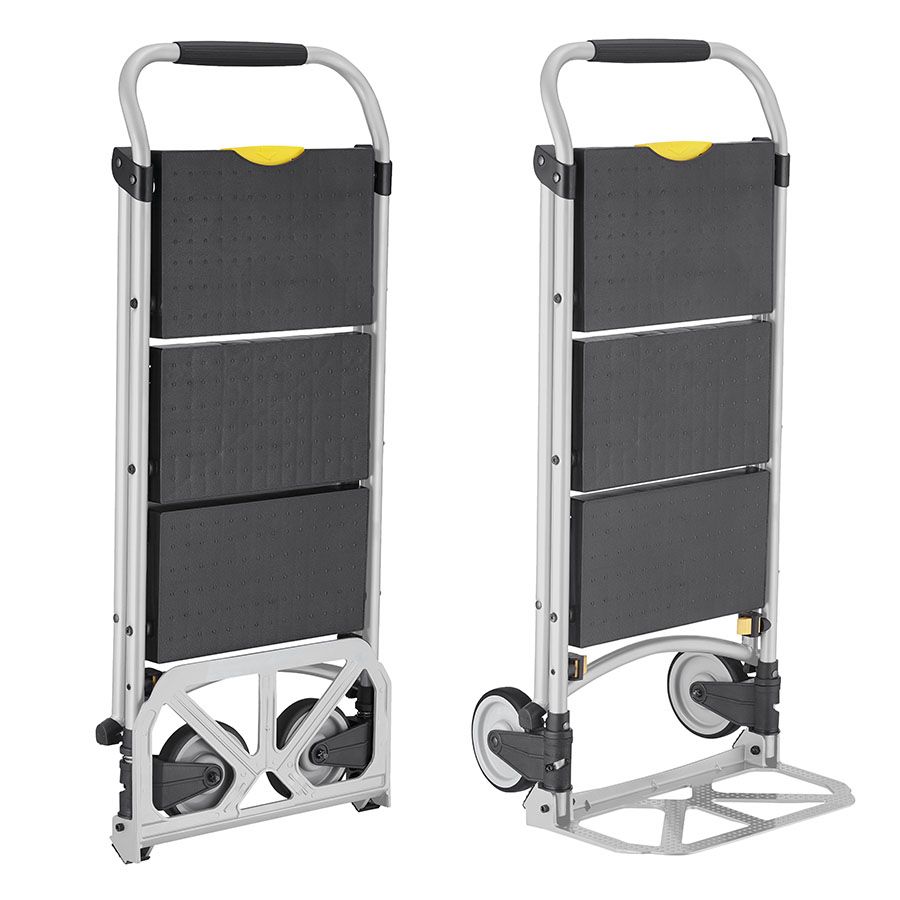 3-Steps Ladder and Cart Convertible Step Stool(Loading 135 kg) - 135 kg ...