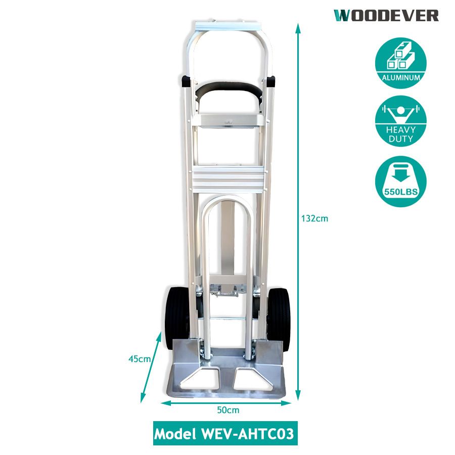 Meilleur diable convertible en aluminium 3 en 1 avec extension de nez ...