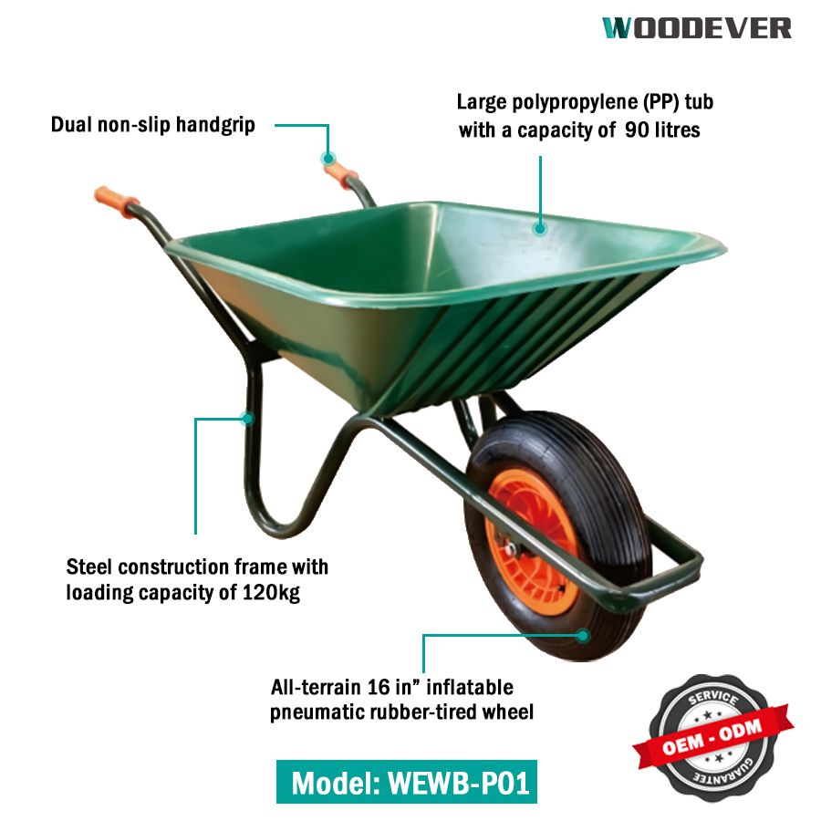 Factory Price Garden Wheelbarrow Wholesaler 120kg Loading Capacity ...