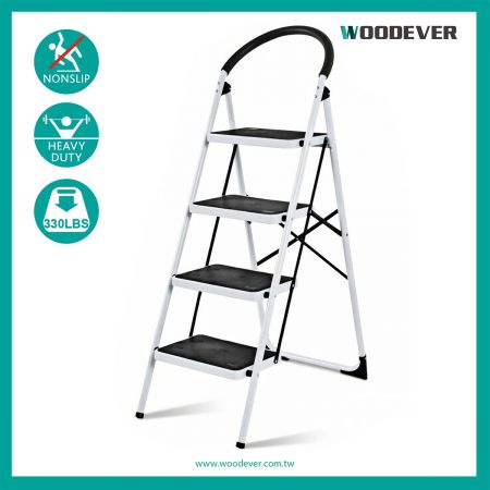 4-Steps A-Line Single Side Collapsible Step Ladder(Loading 150 Kg ...