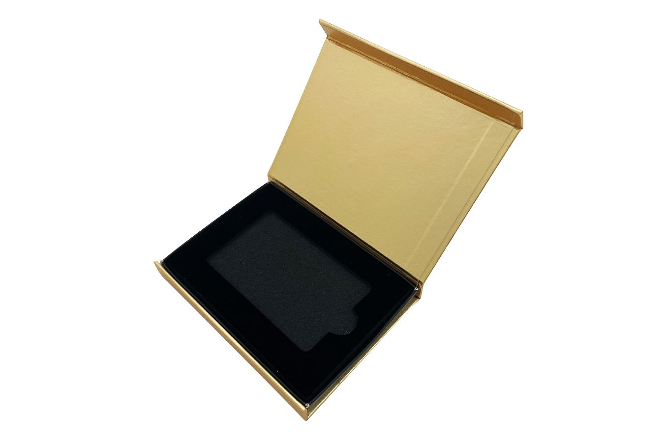Book-Shaped Magnetic Gold Foil Packaging Boxes - Book-Shaped Magnetic ...