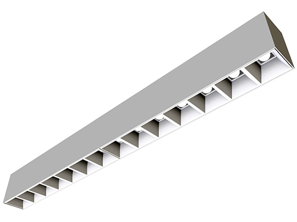 Pencahayaan Plafon Louver LED silau rendah dengan Lensa Optik 50˚ atau ...