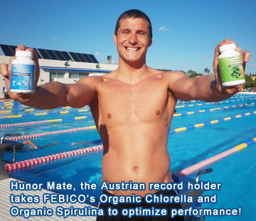 Hunor Mate, the Austrian record holder takes FEBICO's Organic Chlorella ...
