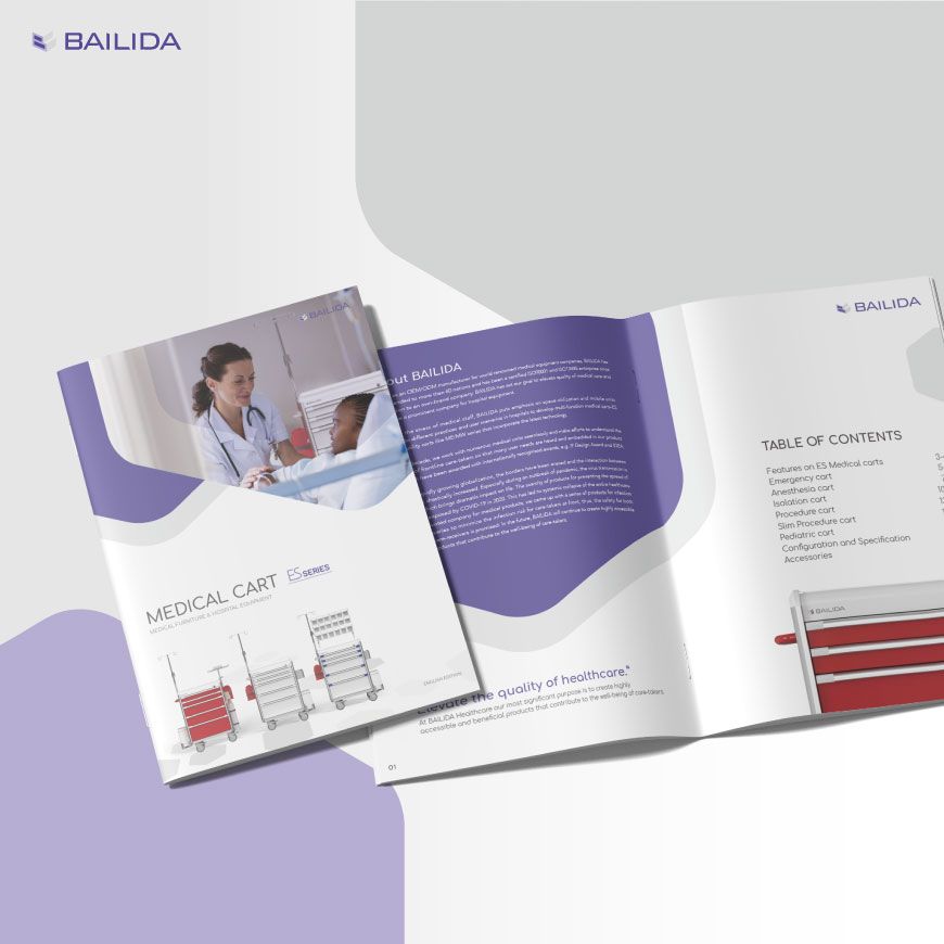 전자 카탈로그 의료용 조절형 오버베드 및 의료용 트롤리 제조업체 Bailida Medical