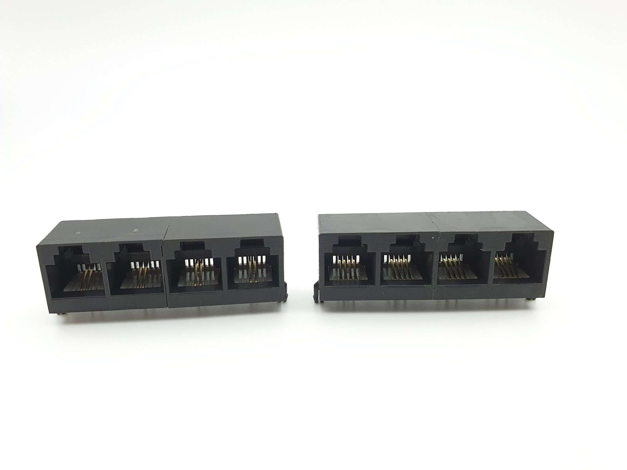 Side Entry PCB Jack (Multi-Port, RJ11, UTP) - RJ45 Jack, Unshielded ...
