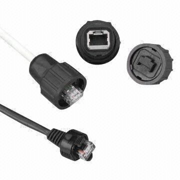 Quick Locking Waterproof Connector - Industrial IP68 RJ Jack and USB ...