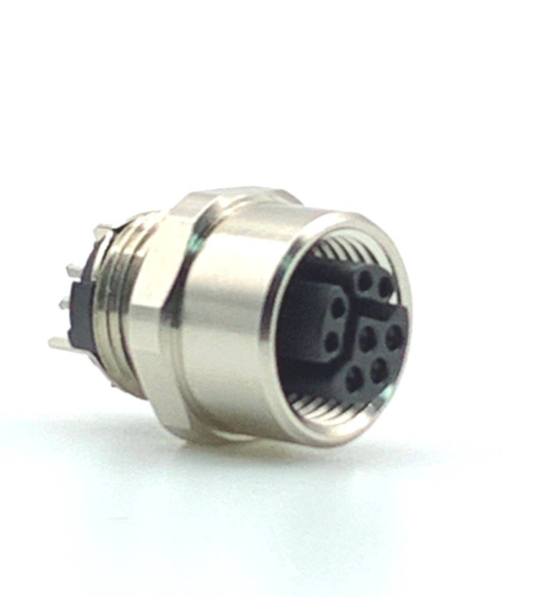 M12 Y-code Connector Panel Side PCB Mount Supply | Total Solution ...