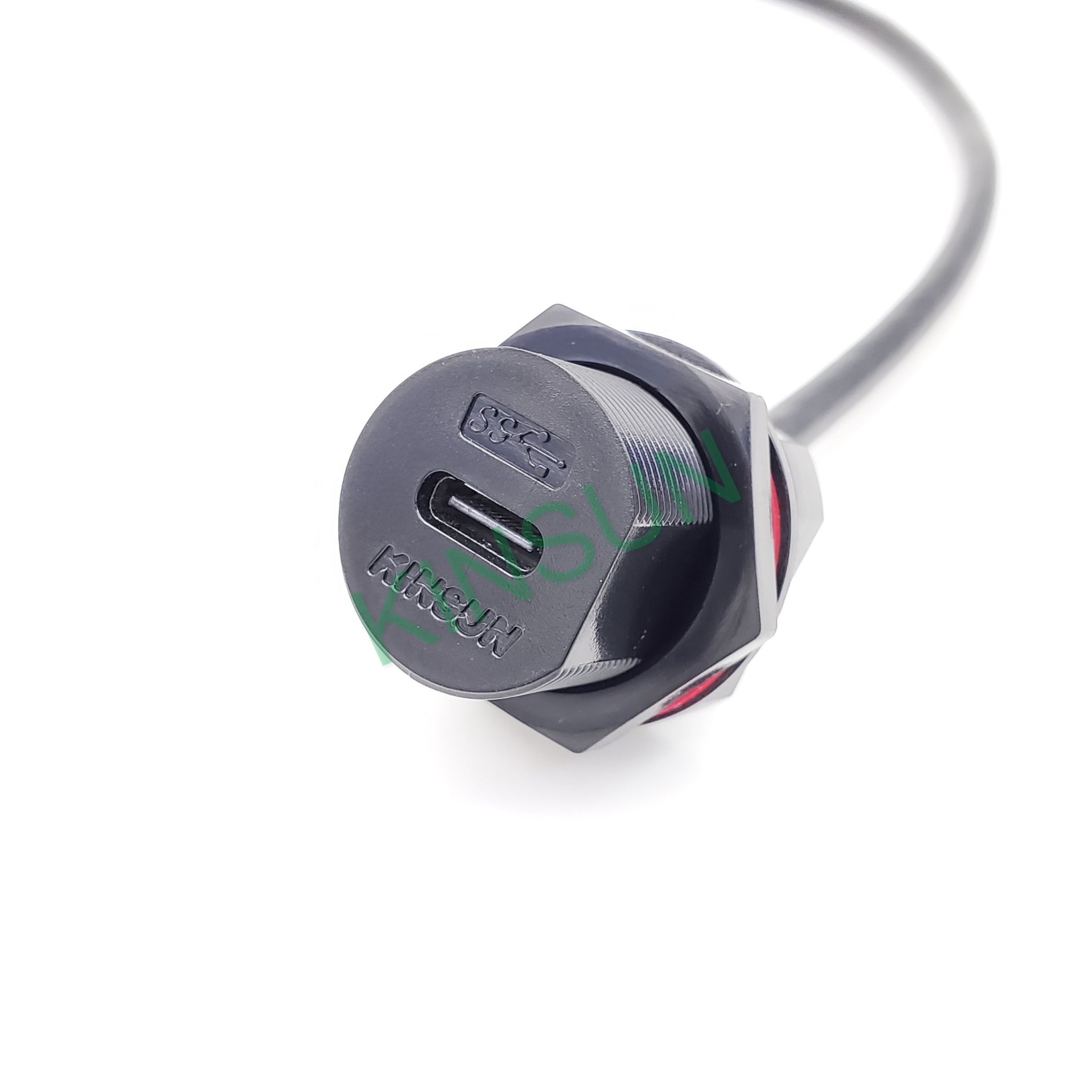 Waterproof USB Type-C Connector - Waterproof IP68 USB-C Receptacle with ...