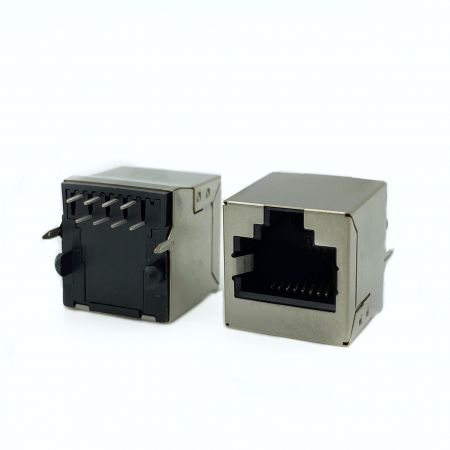 Top Entry RJ Jack - PCB mount 180-degree entry RJ modular jack | Made ...