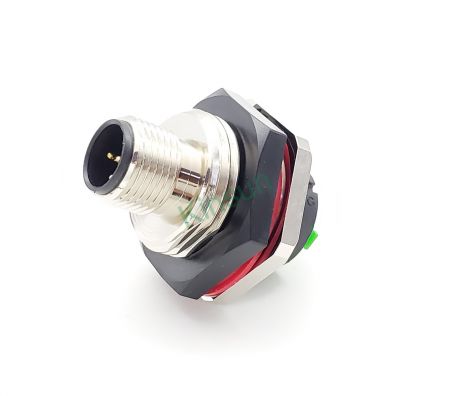 M12 Quick Wire Assembly Connector Front Mount - M12 A Code Quick Cable ...