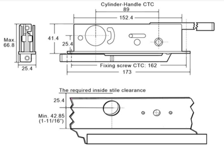 Two-Point Deadbolt Lock | Door Closer & Hardware OEM/ODM Manufacturer | D&D