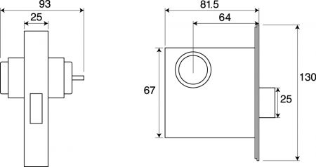 Round Mortice Cylinder Deadlock with bolt (LT-08) | Taiwan Automatic ...