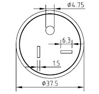 電源線插頭 (AC-CM262) | 高品質美國電源線插頭製造商 | 倡明電機有限公司