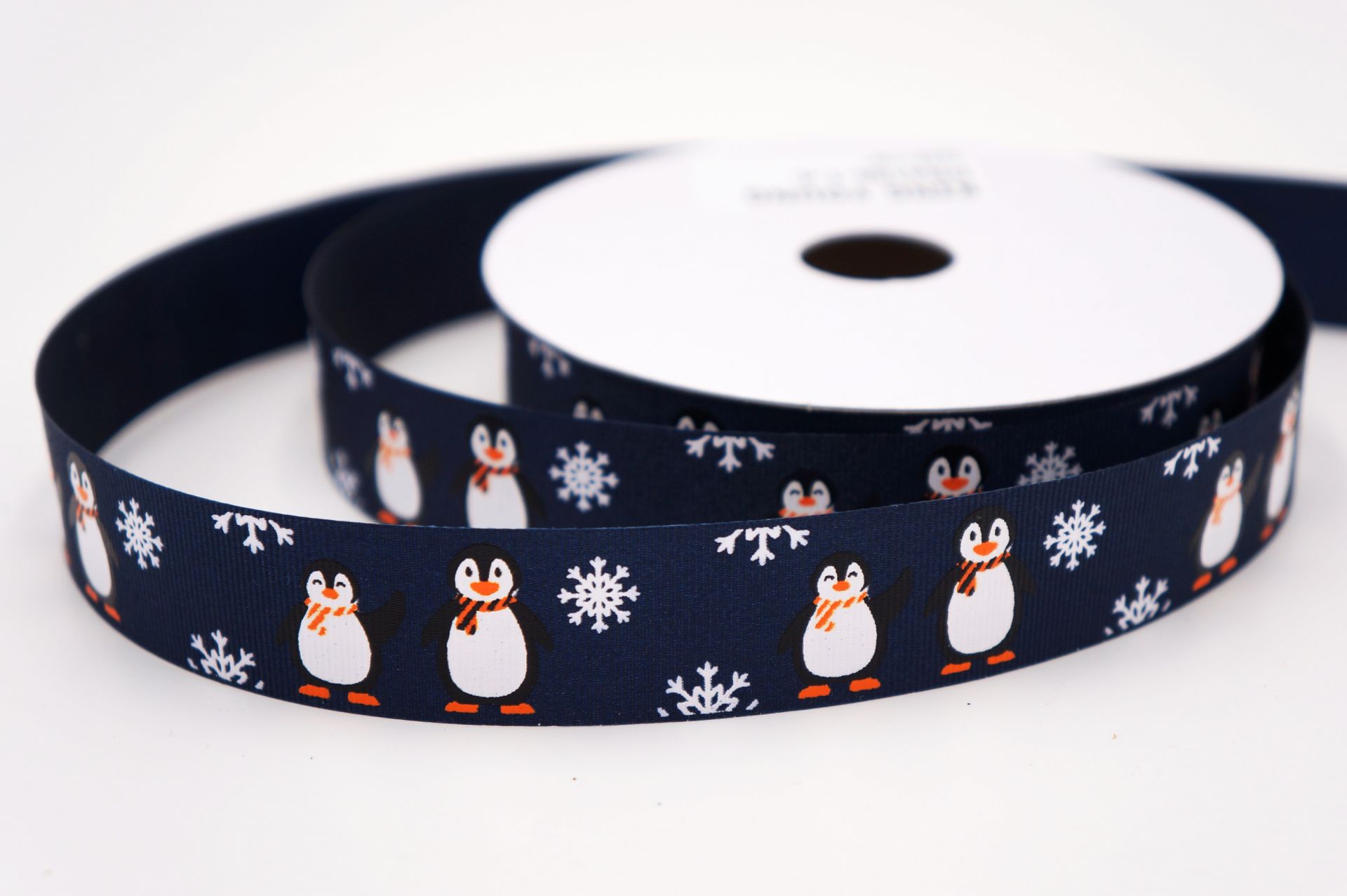 Penguin & Snowflake Ribbon | Holiday Ribbons | Wholesale Ribbon ...