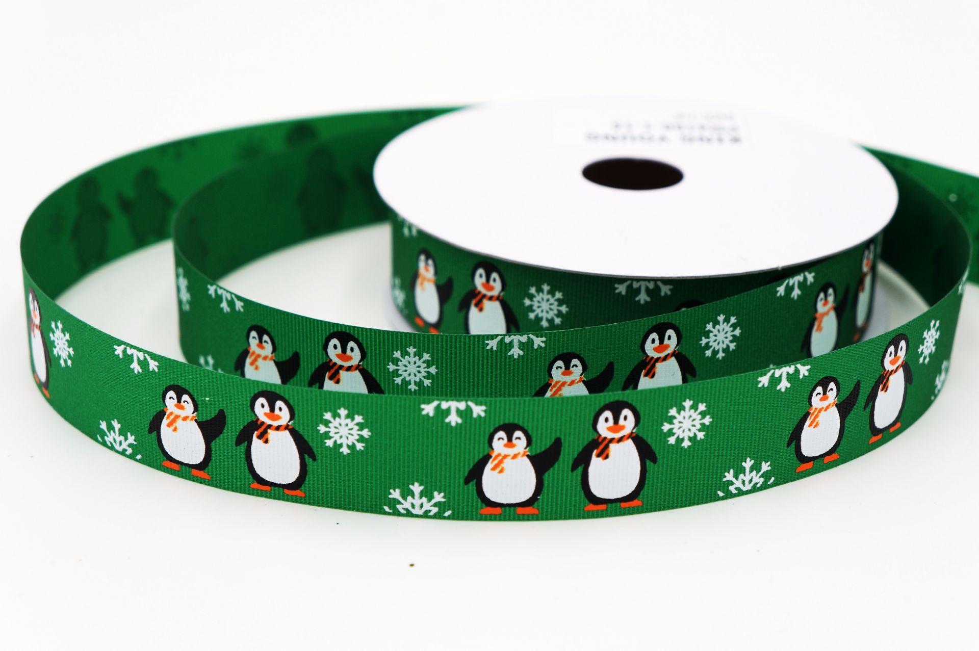 Penguin & Snowflake Ribbon | Holiday Ribbons | Wholesale Ribbon ...