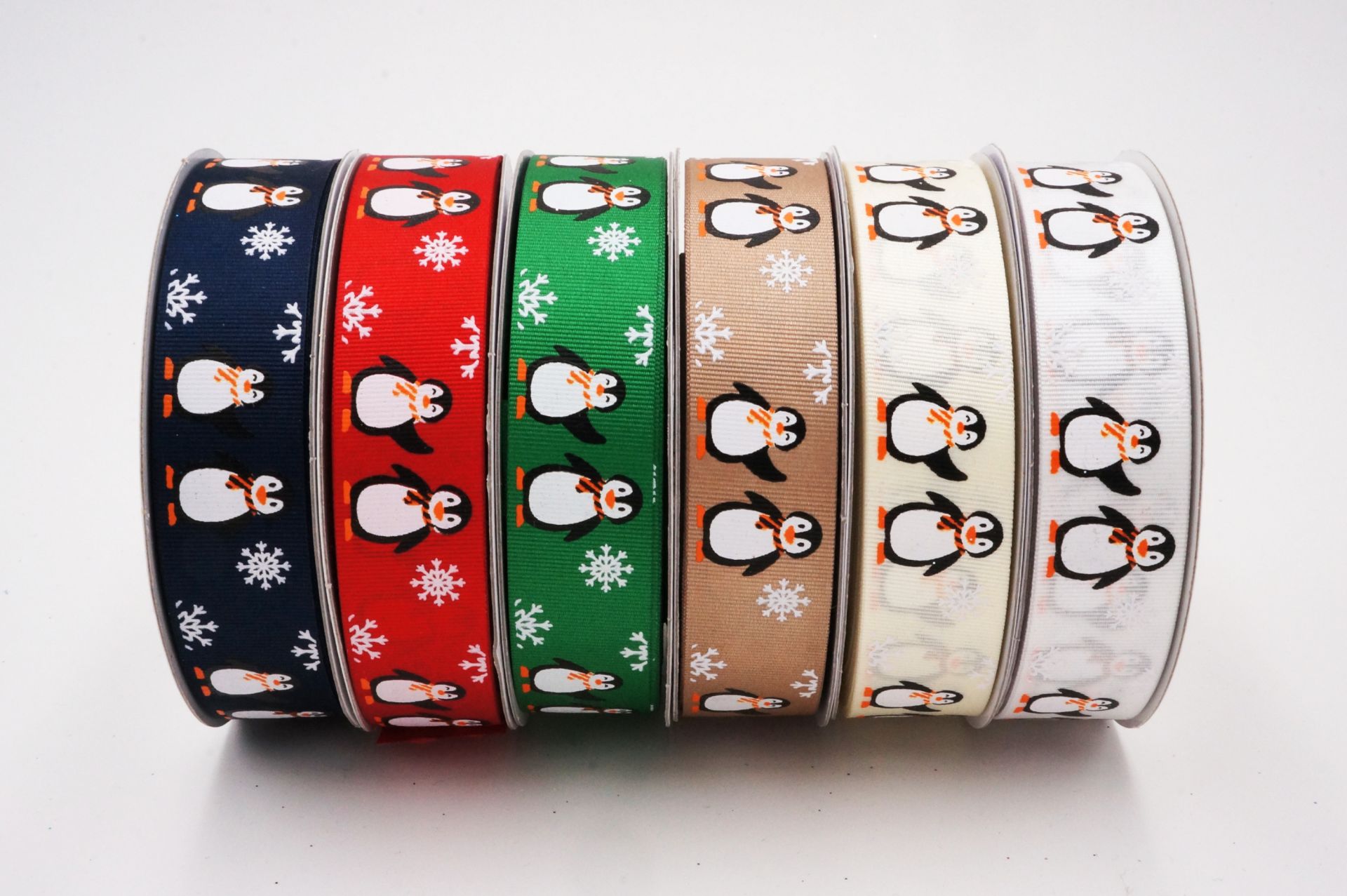 Penguin & Snowflake Ribbon | Holiday Ribbons | Wholesale Ribbon ...