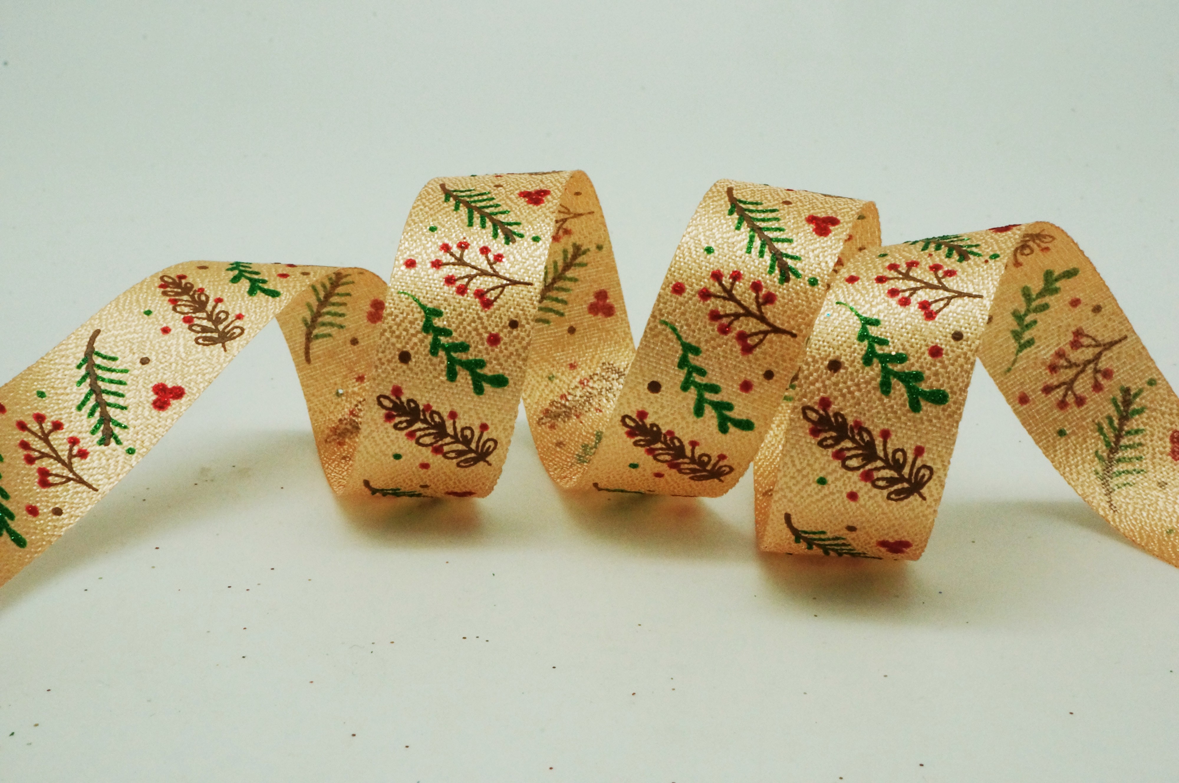 Botanical Narrow Ribbon | Holiday Ribbons | Wholesale Ribbon ...