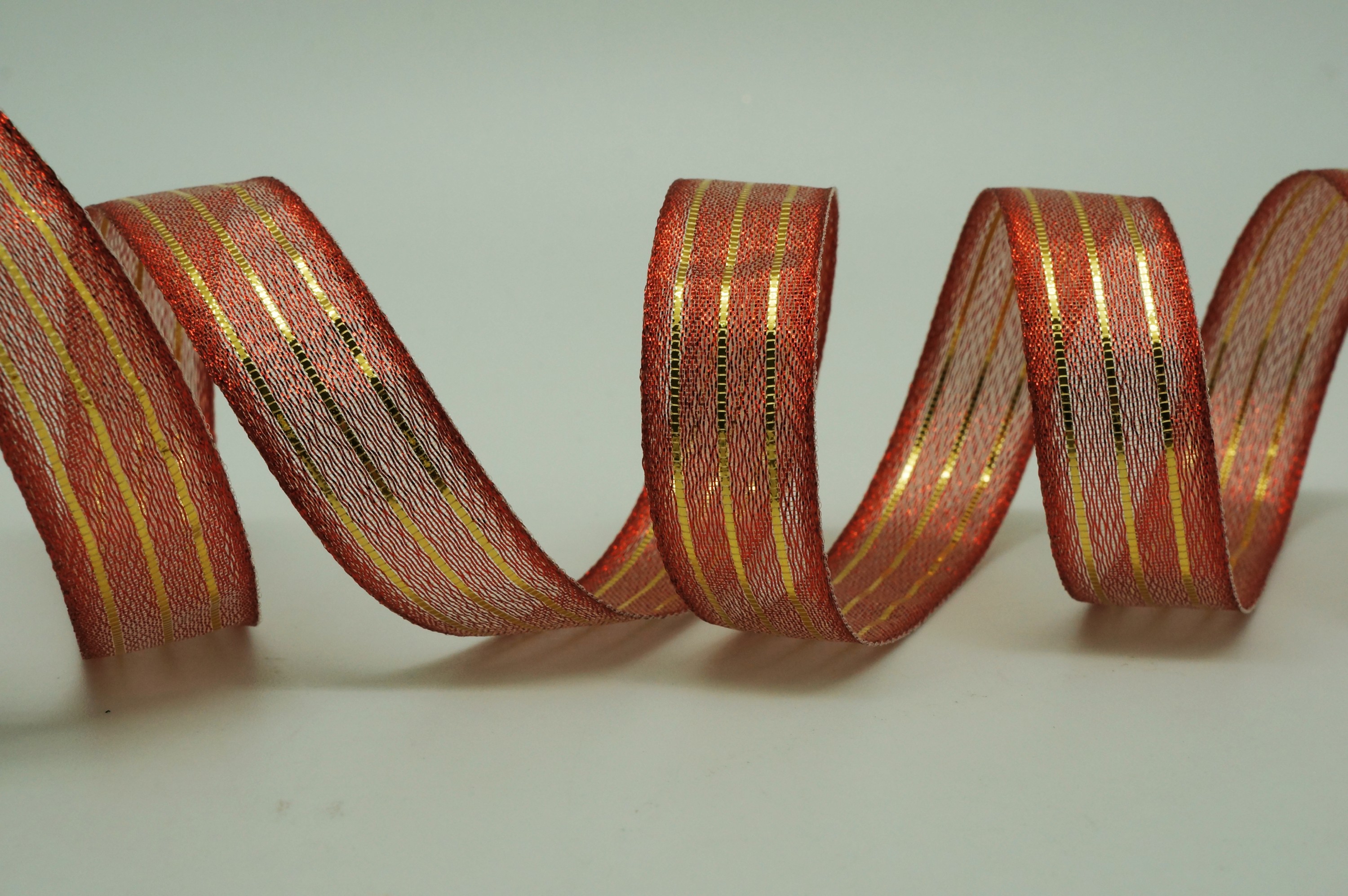 Three-Stripe Metallic Ribbon | Holiday Ribbons | Wholesale Ribbon ...