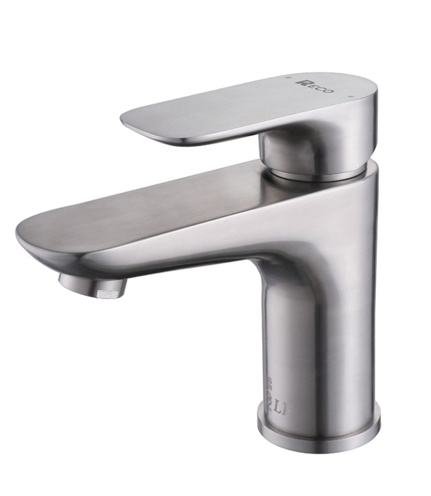 ELVA-Stainless Steel Basin Faucets for Bathrooms - Stainless Steel Tall ...
