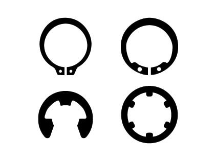 Retaining Rings for Shaft - External Circlips / External Snap Rings ...