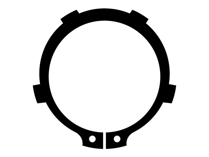 Metric K-Type retinens Annulos pro Shaft DIN983-C Type Snap Ring For Shaft, C Type Circlip For ...